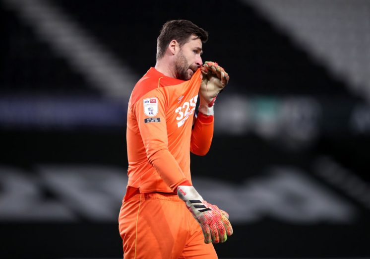 David Marshall has an 'issue with his back' says Rooney after Derby ...