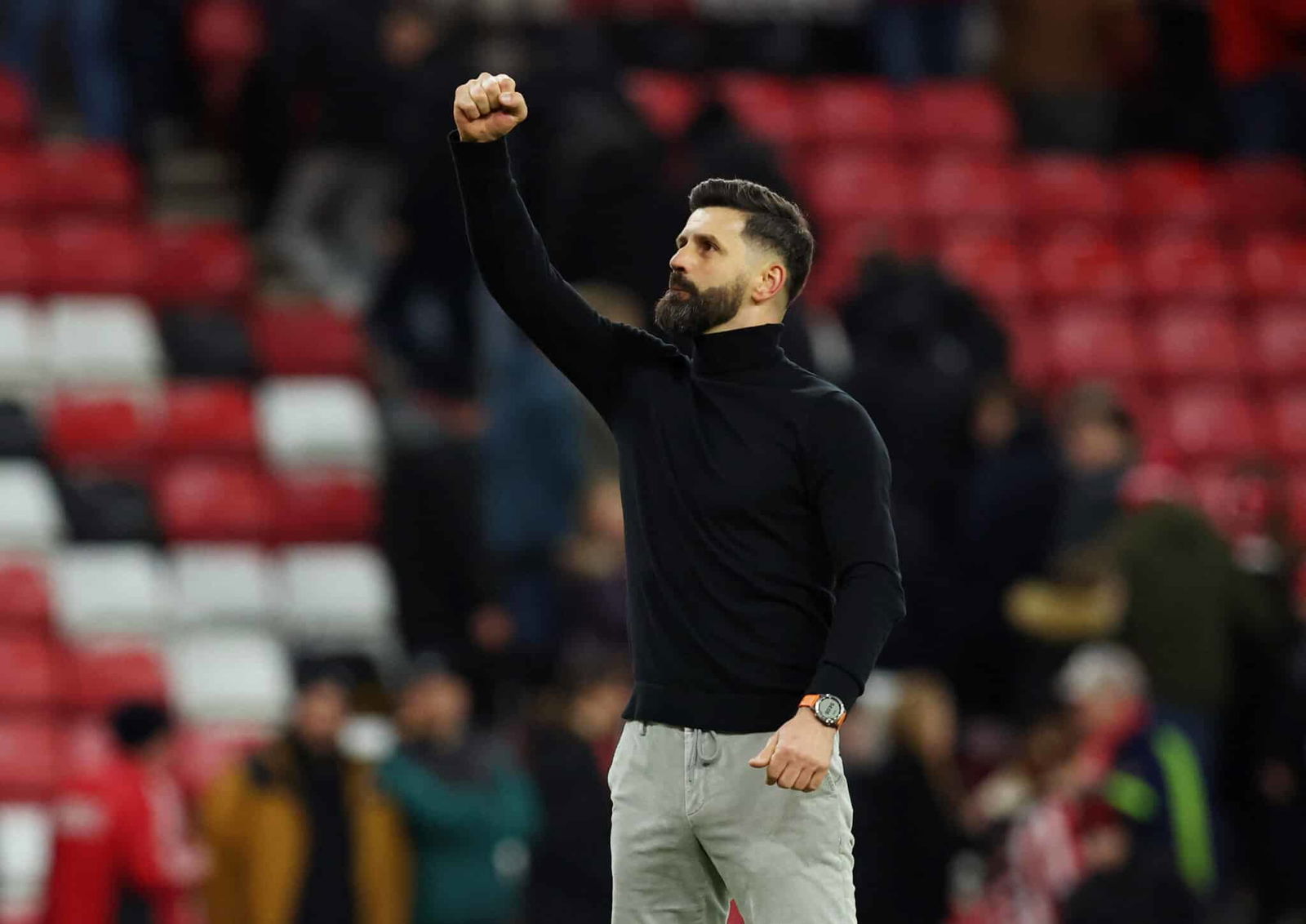 Plymouth Argyle: Maksym Talovierov reacts to Luton Town goal