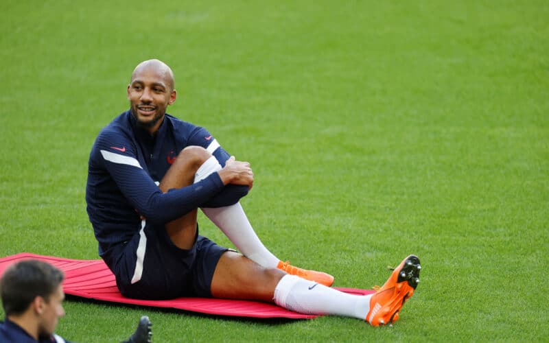 Stoke City: Steven Nzonzi training with the Potters after Iran return